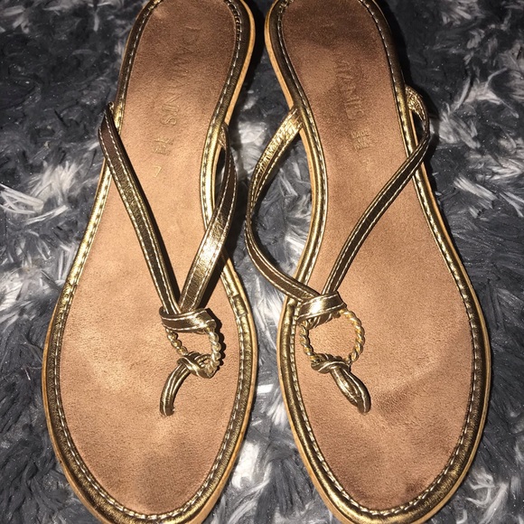 Shoes | Gold Small Heel Sandals | Poshmark